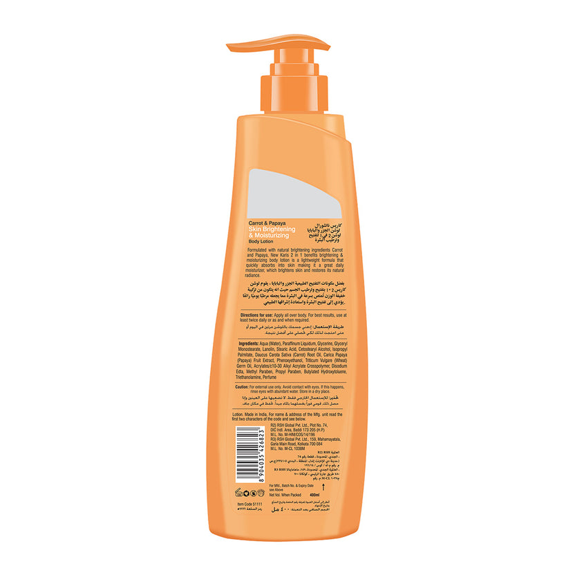 Carrot & Papaya Skin Brightening & Moisturising Body Lotion – Karis ...