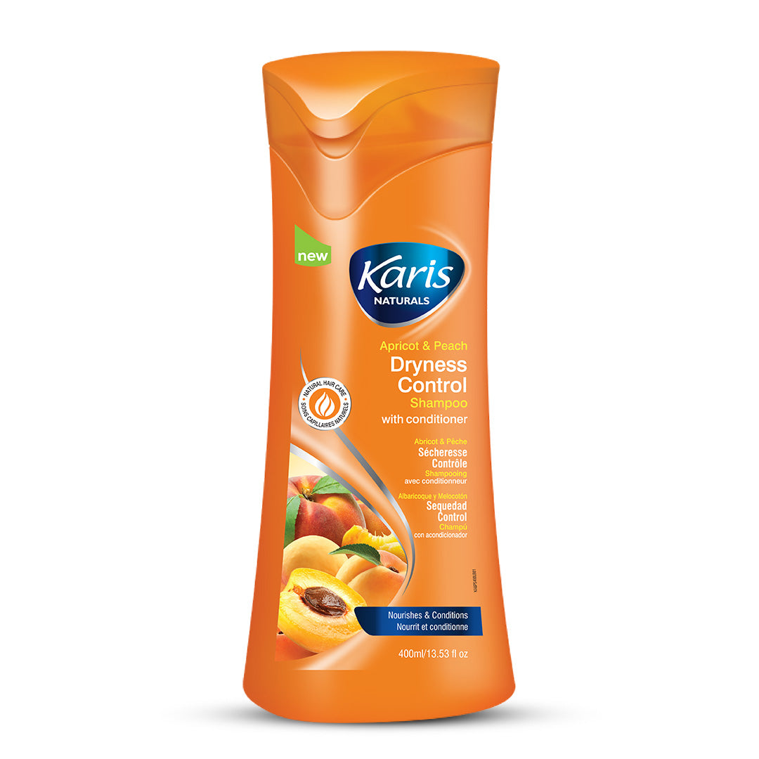 Apricot & Peach Dryness Control Shampoo – Karis Naturals